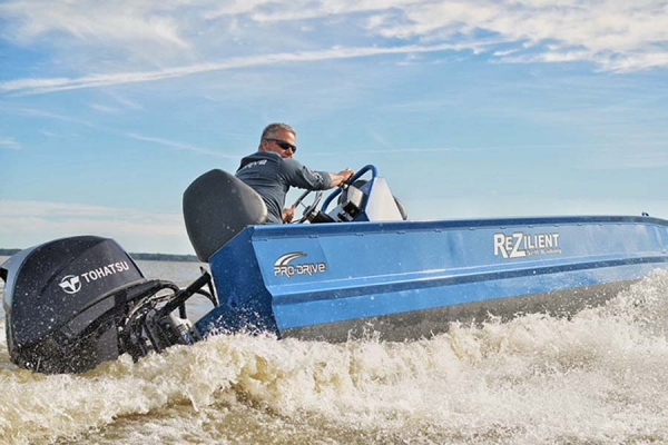 Rezilient Self Bailing Boats - Pro-Drive Outboards